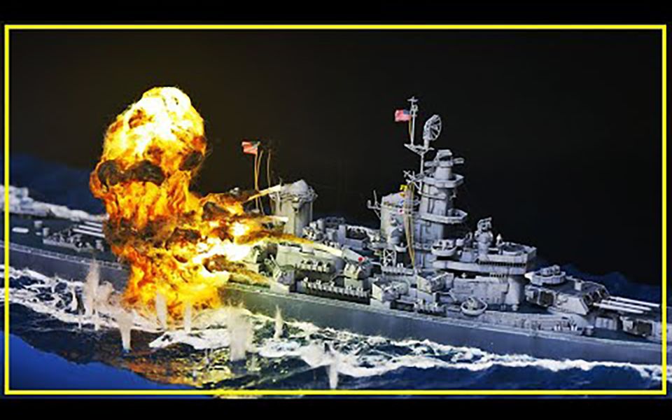 ...[戳本视频介绍查看更多信息]二战USS密苏里号海战场景模型制作