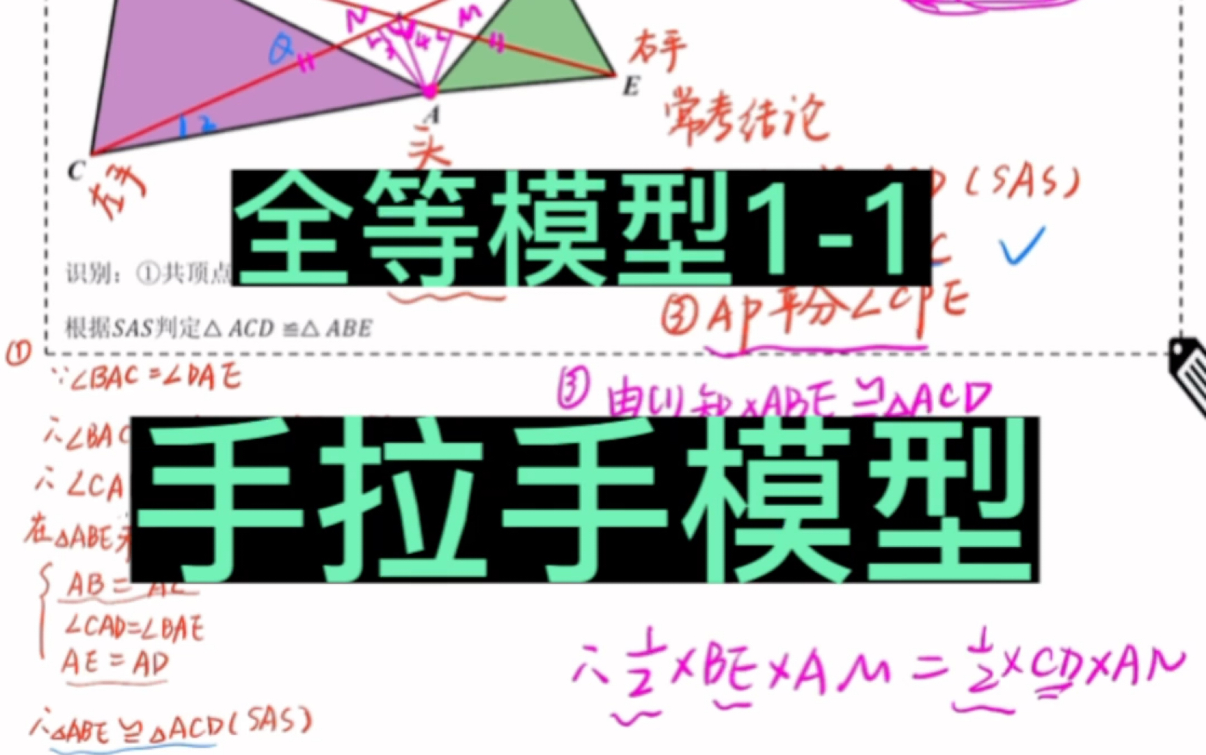 全等模型1-1-手拉手模型