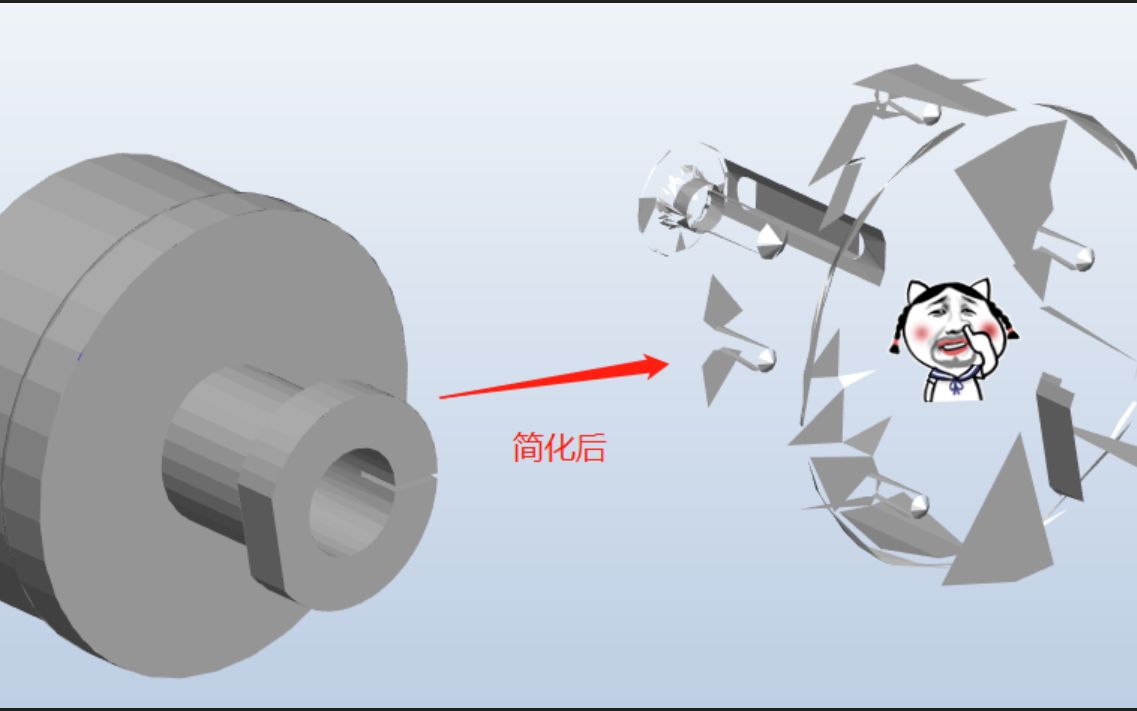 (自制)机器人仿真软件第三期-三角模型简化