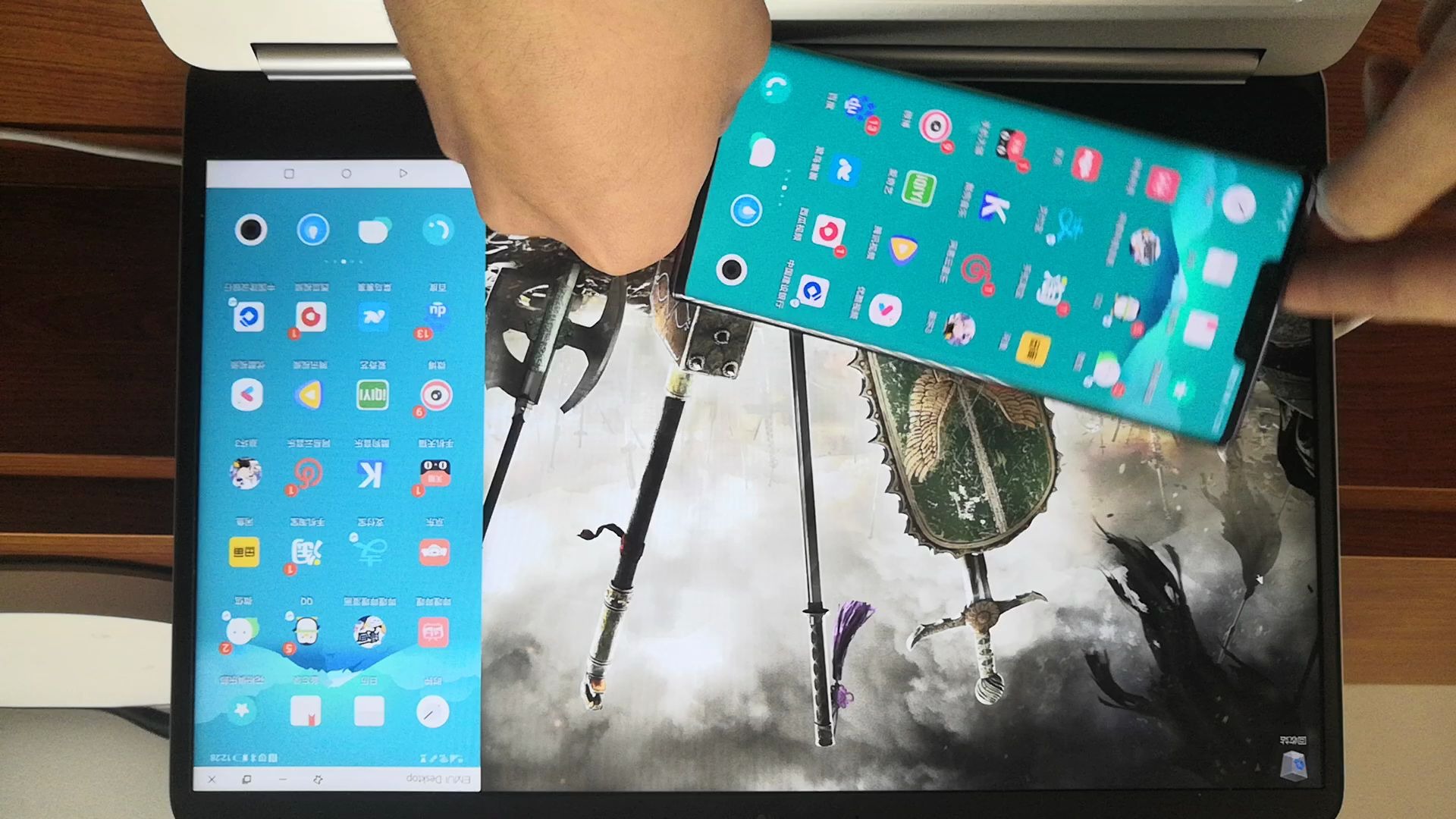 EMUI10.1,用华为一碰传看视频~