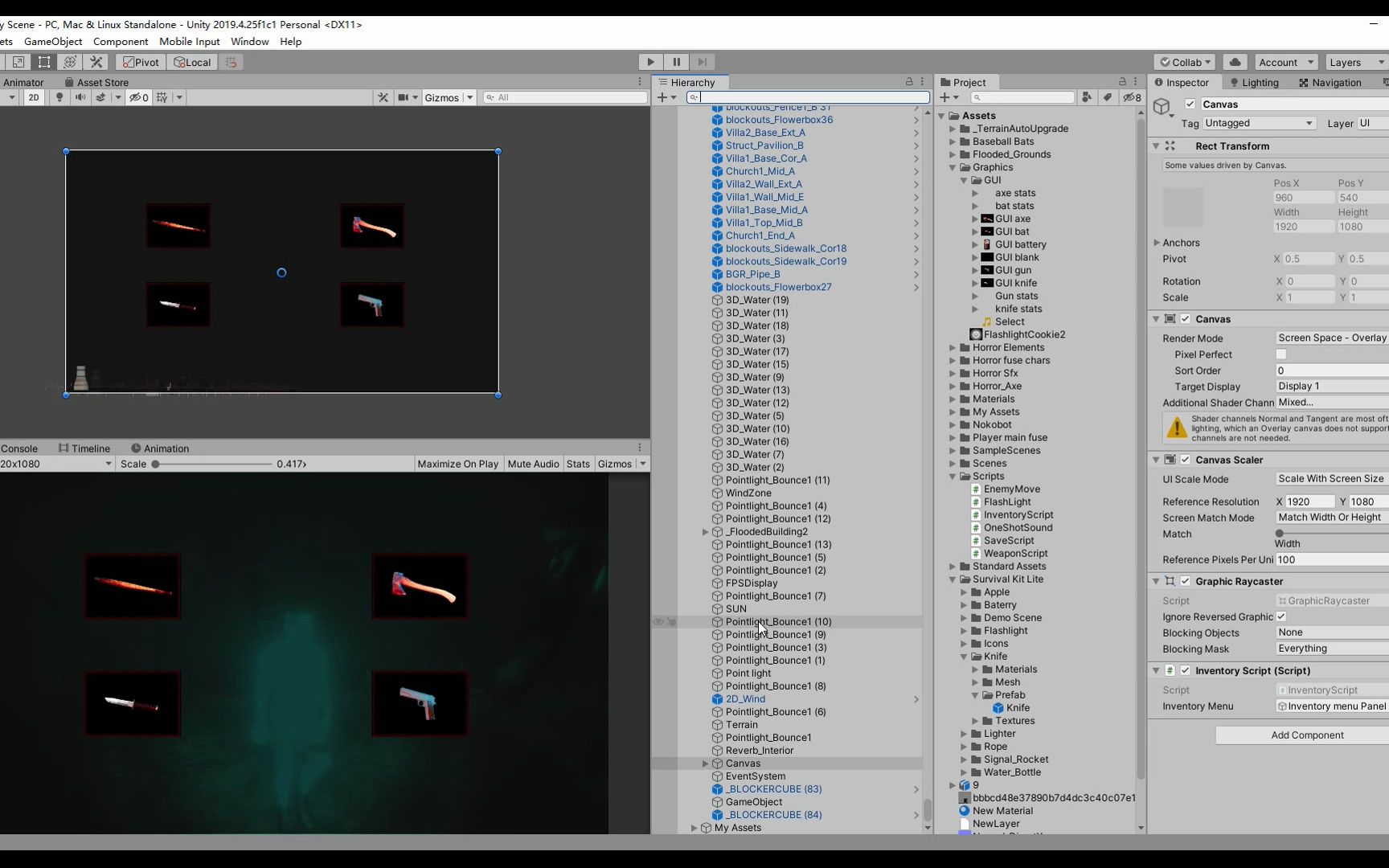 Unity3d开发第一人称恐怖游戏-视频完整版-Part4-04-加入其他UI元素
