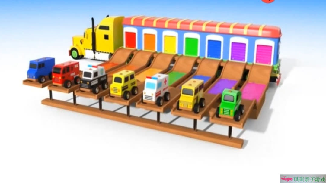 汽车玩具 学习颜色 学英语 汽车动画 亲子早教 宝宝教育视频