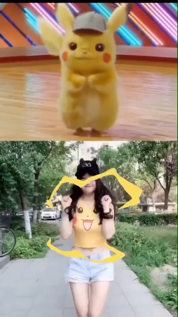 大侦探皮卡丘 皮卡丘减肥操 皮卡皮卡皮卡丘电影上了,有人带我去看...