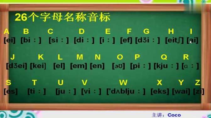 26个英文字母读音