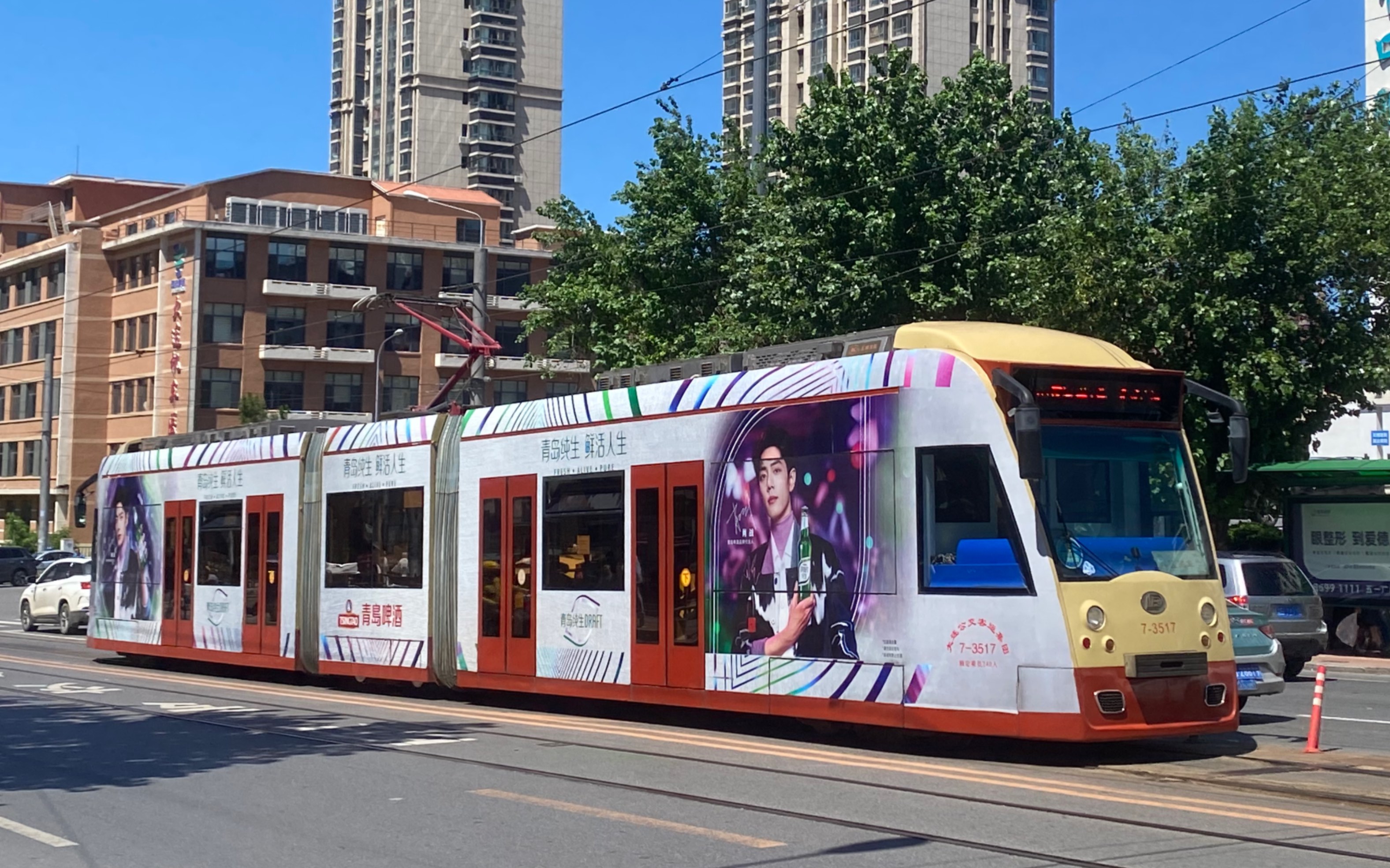 停运19天后的有轨电车即将恢复运营201路DL6WA轧道车3517先行上线