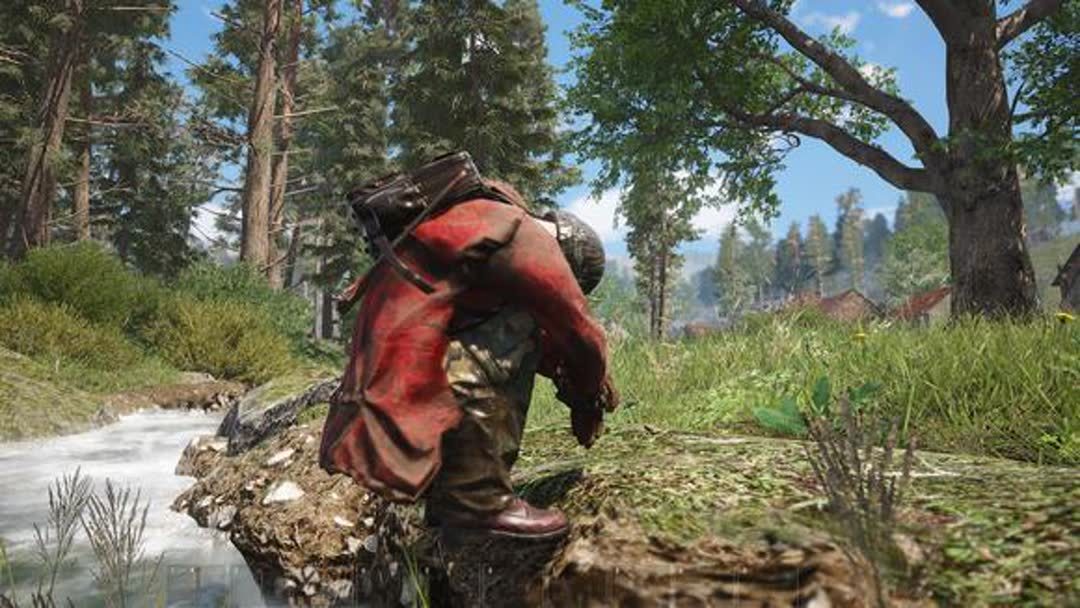 拉屎游戏Scum:蹲在河边拉出金黄的屎,下游的小孩都馋哭了