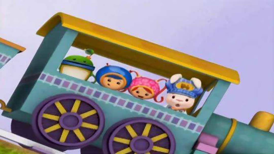 呜咪123:吉奥用不同形状,拼出胡萝卜,投喂小火车