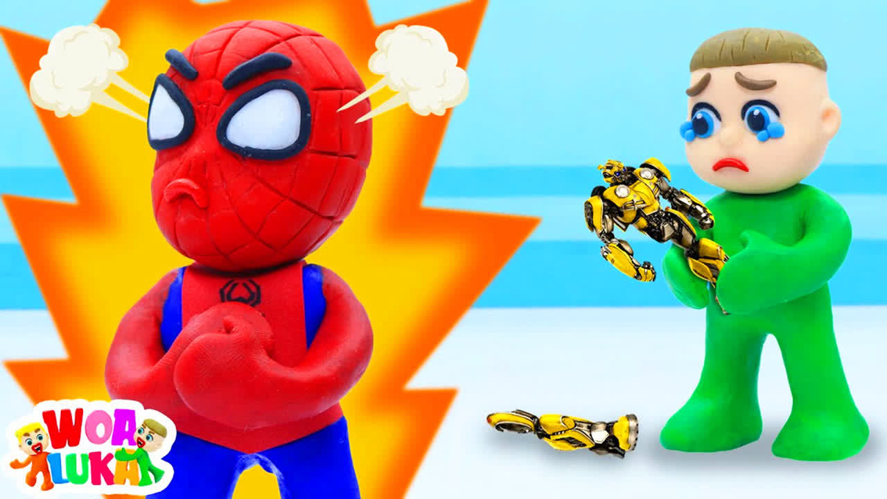 儿童益智动画:卢卡弄坏蜘蛛的大黄蜂,还好及时勇敢的承认了错误