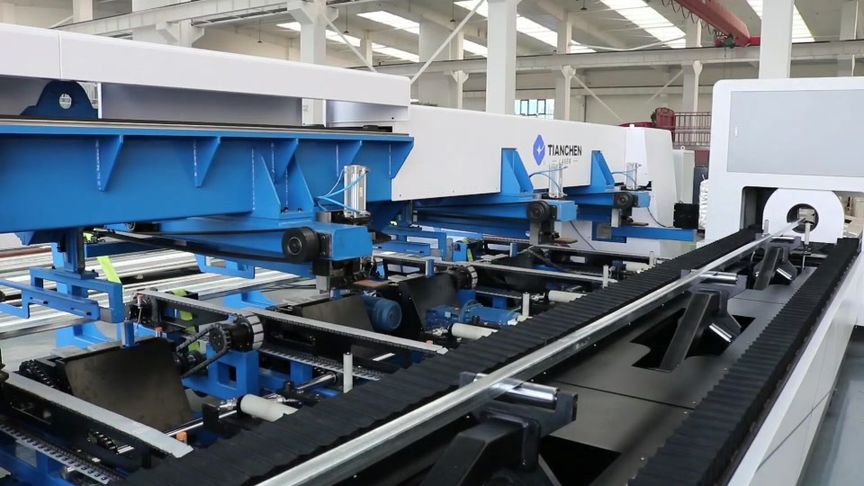 切管机自动上料的过程,太智能了,省人工费用