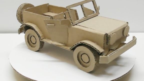 仅需一个快递盒子,让你轻松做出属于自己的汽车模型