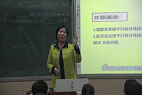 北师大版初三九年级数学上册第四章 图形的相似2 平行线分线段成比例...