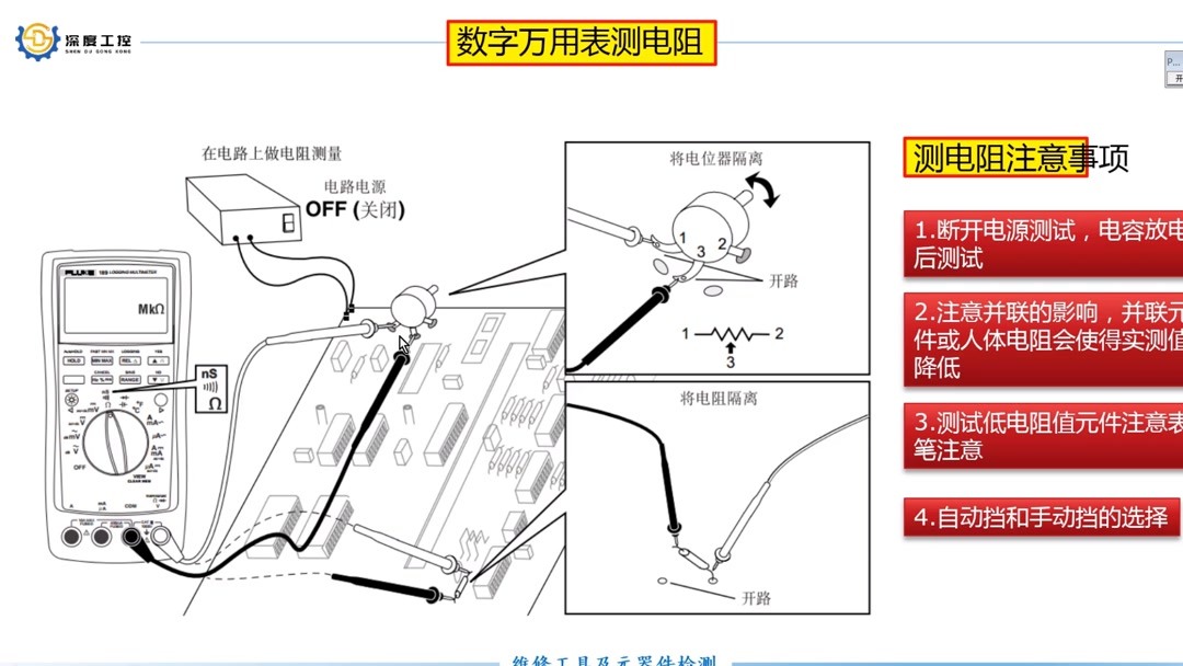 万用表测试元件方法详解