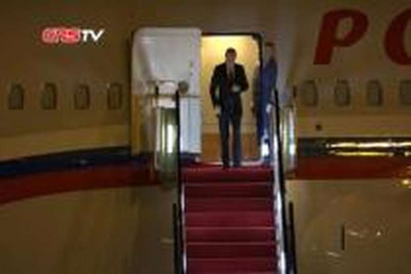 俄罗斯总统普京抵达青岛