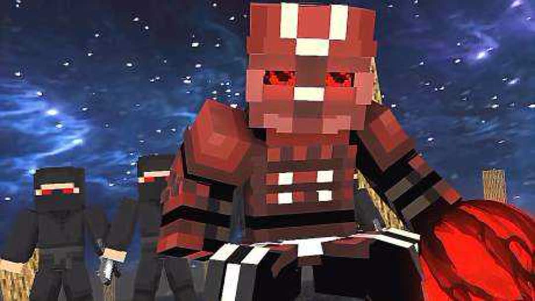 《我的世界怪物学院》搞笑动画:大魔王抢夺忍者木叶村霸王剑