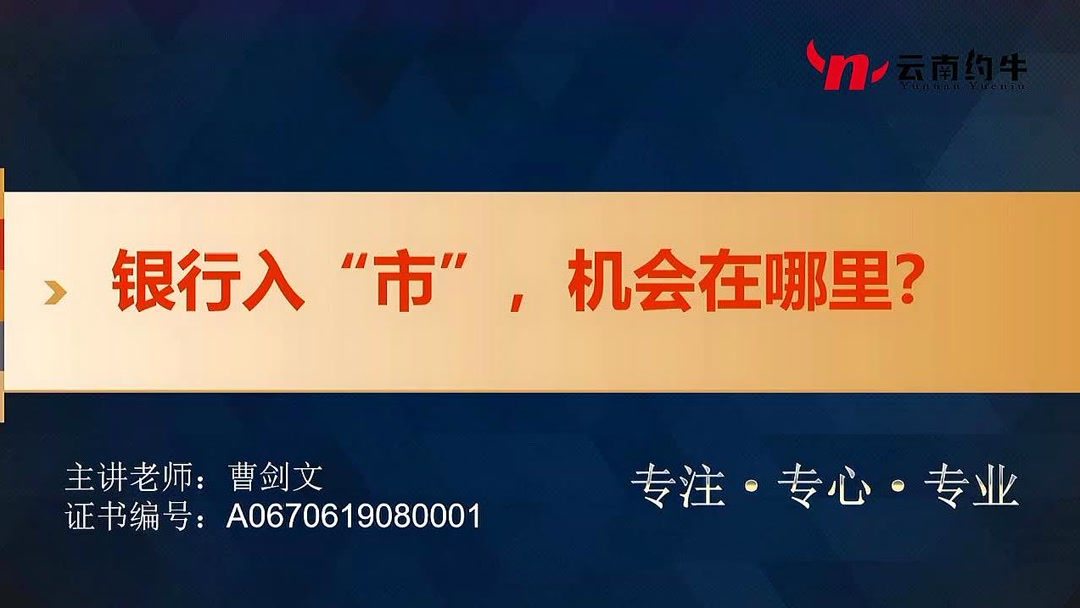 云南约牛证券投资咨询有限公司解读“银行入市,机会在哪里”