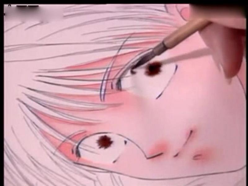 手绘漫画教程 彩色原稿画法2 日本漫画技法