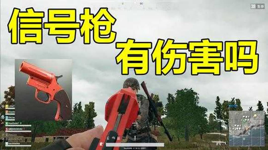 绝地求生:信号枪瞄准头部发射有伤害吗?