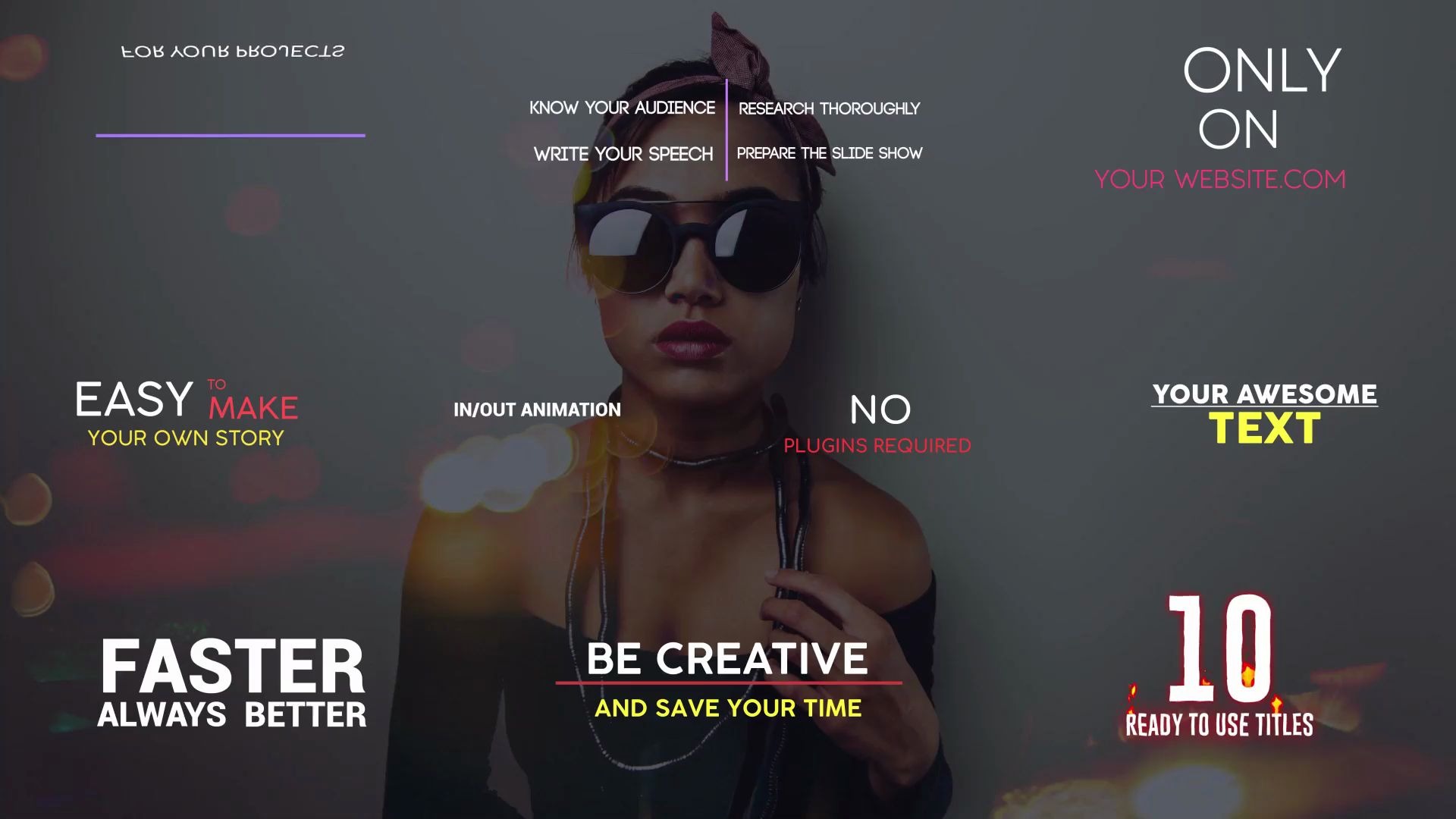 AE模板-形状元素标题