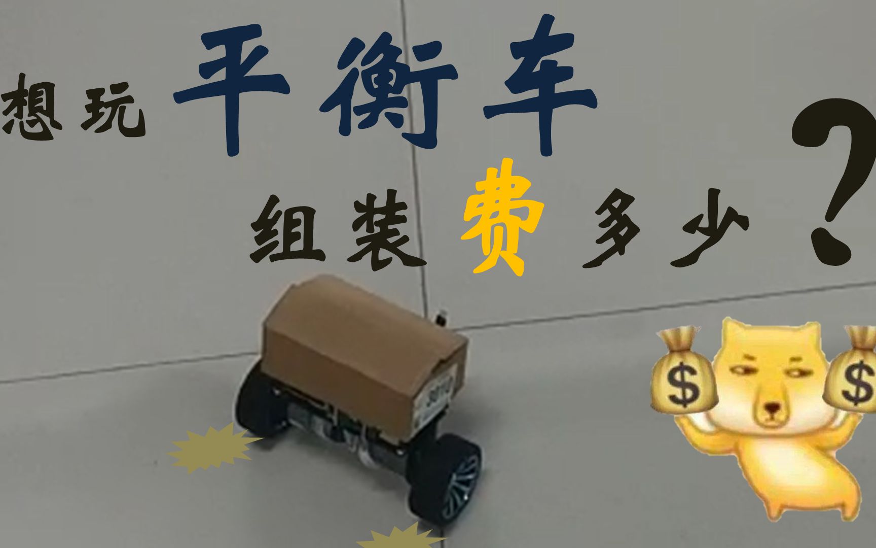 你也想玩平衡车?组装一个大概多少?