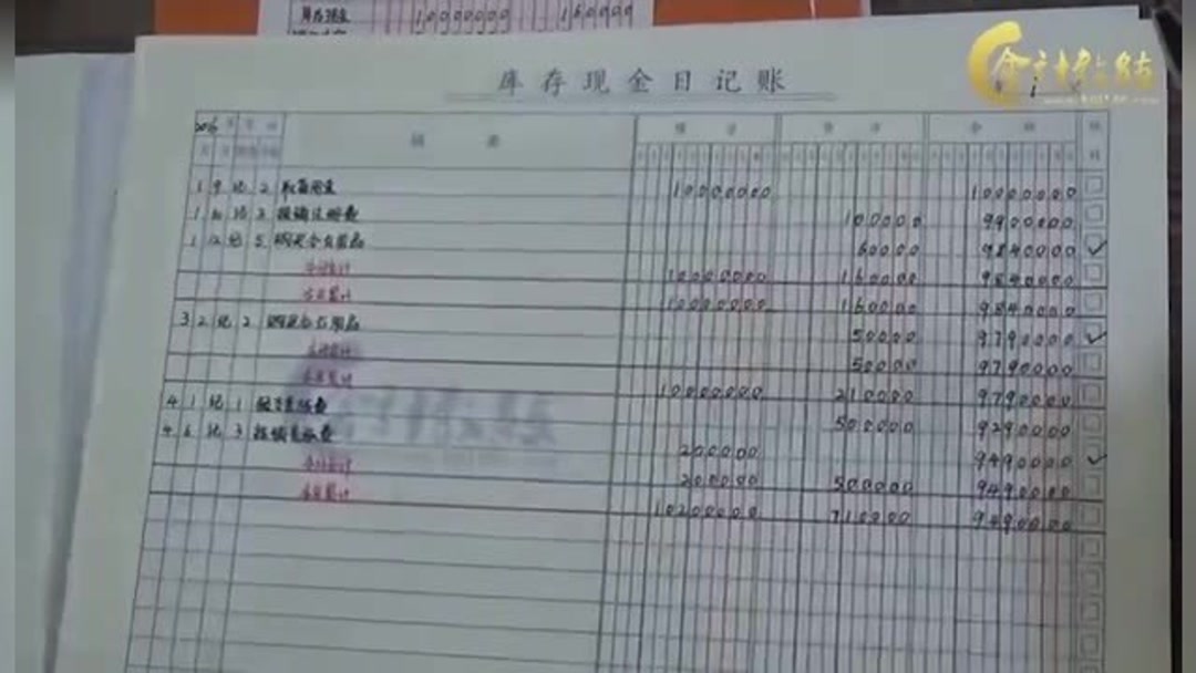 库存现金日记账