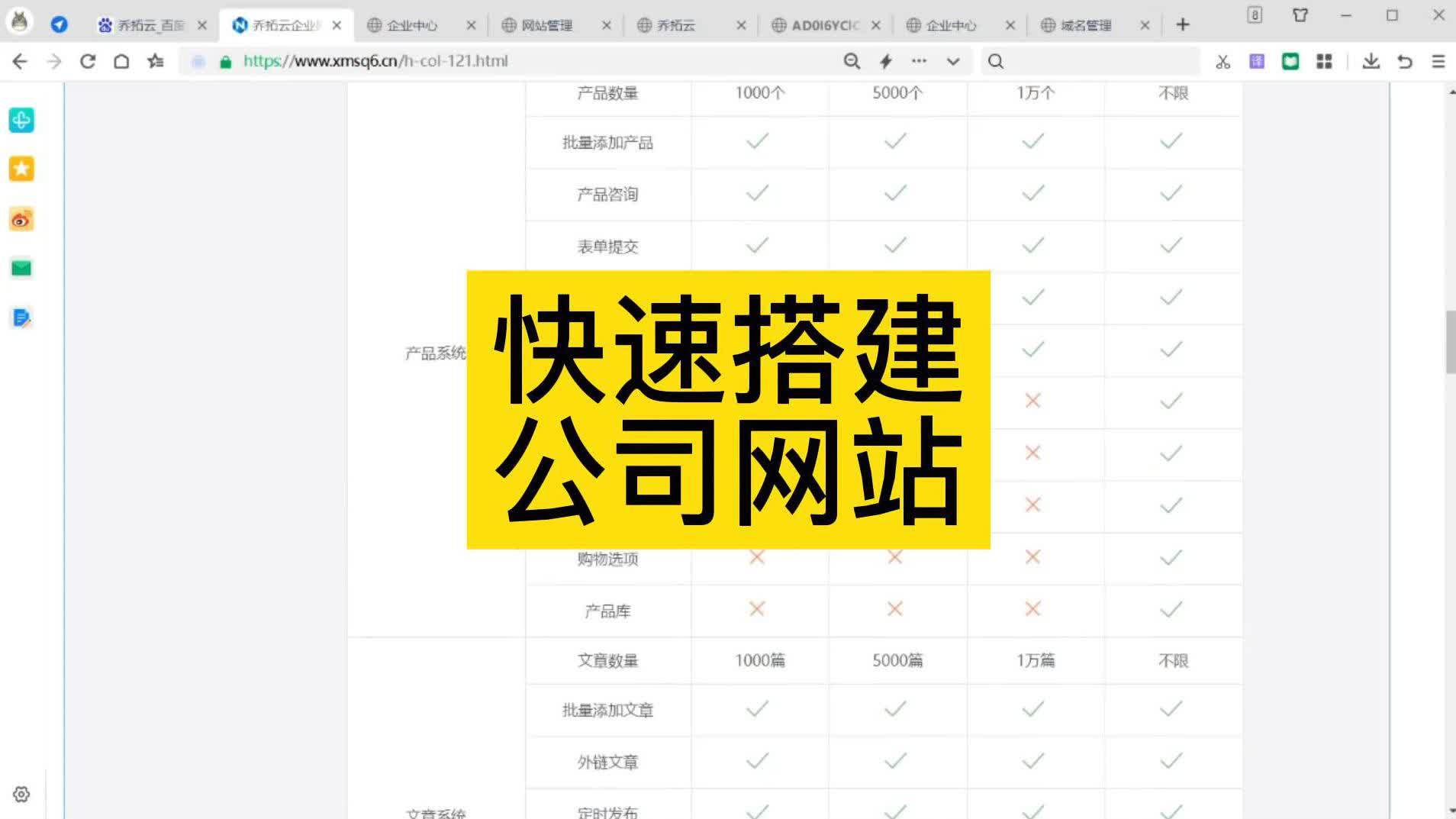 企业网站搭建教程,分享模板式搭建网站全套教程