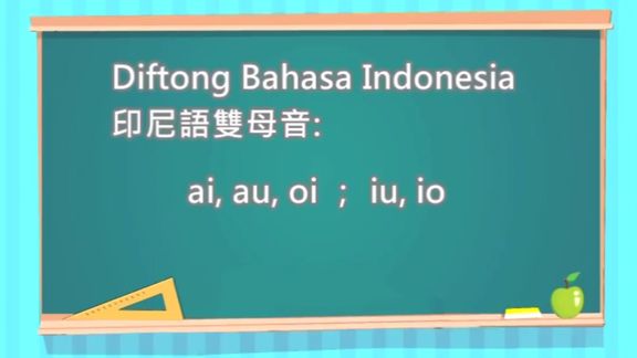 印尼语学习印尼话-双母音Diftong Bahasa Indonesia