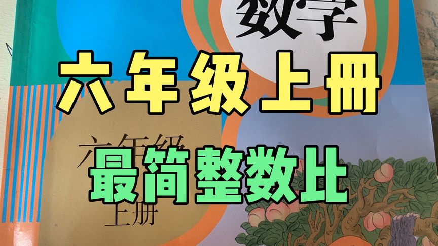 人教版六年级上册第四单元课本最简整数比4