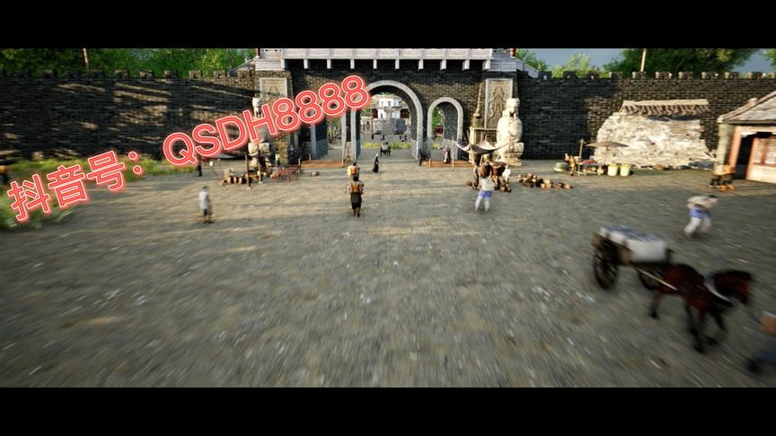 随风浏览,梦回当年漫游古建当中#三维动画 #古建筑之美 #建筑