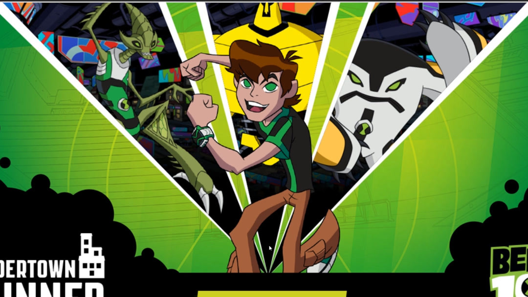 ben10少年骇客模拟器!外星英雄小班跑酷!躲避怪兽袭击 面面解说