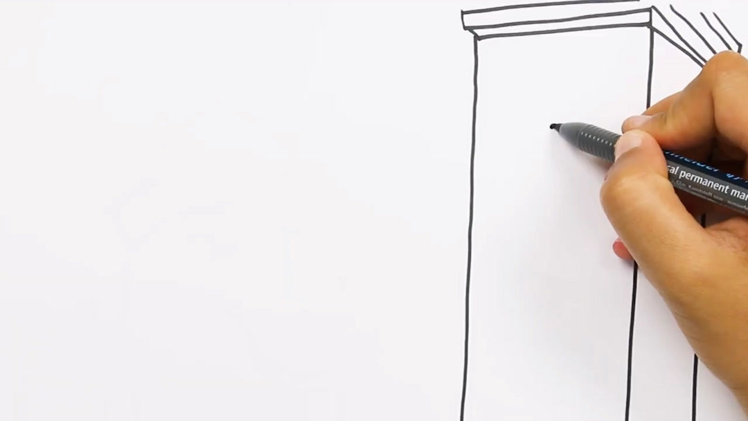 简笔画彩绘:教学儿童绘画和上色狼和七只小山羊