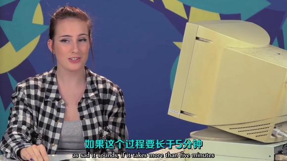 美国青少年使用Windows95操作系统的反应,你用过这种电脑吗?
