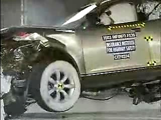 汽车碰撞测试英菲尼迪FX美国IIHS碰撞测试表现优异