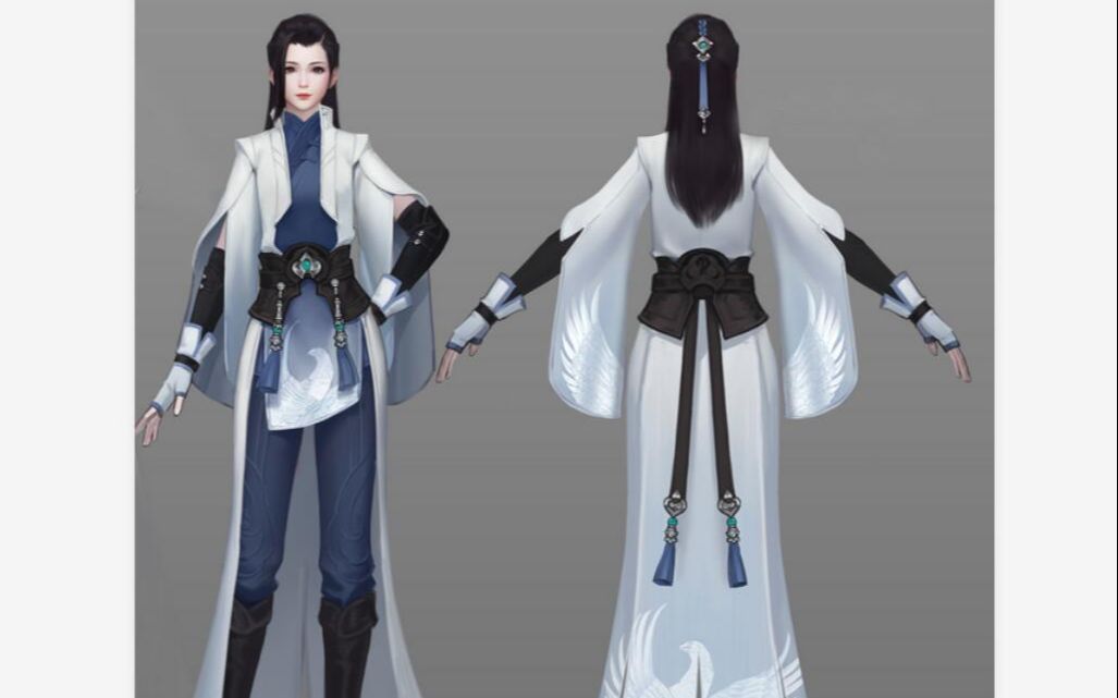 3D建模-零基础建模仙侠类角色女模型制作!