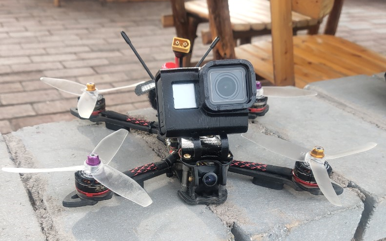 穿越机FPV Gopro5 rs增稳测试 (2P对比视频)