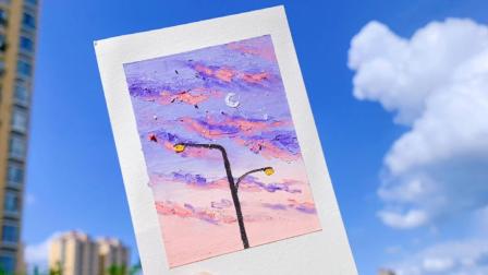 油画棒新手绘画教程:宝宝啊,最重要的就是开心咯