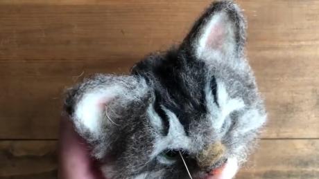 日本羊毛毡大神制作逼真羊毛毡猫咪全过程
