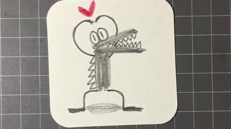 超简单的简笔画,乱画也能画出可爱的小鳄鱼,零基础也能画出!