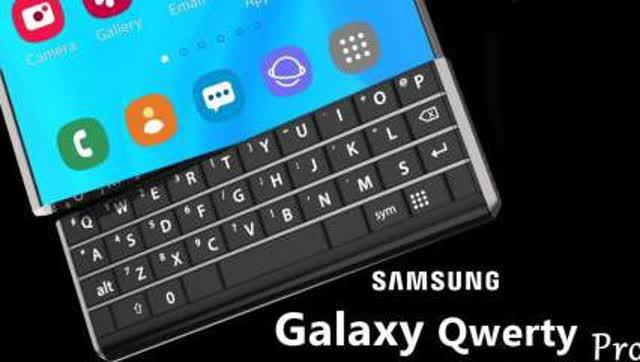 三星 Galaxy Qwerty Pro 概念机:实体键盘能 360° 旋转