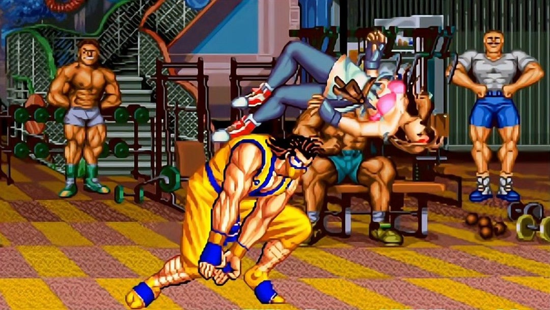 龙虎之拳2如月影二全程爆衣KO全胜通关表演:谜之忍者初登场