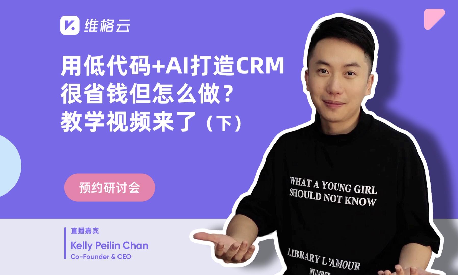 ߤ�如何用低代码平台+AI 打造CRM 系统?教学视频(下集)来咯~