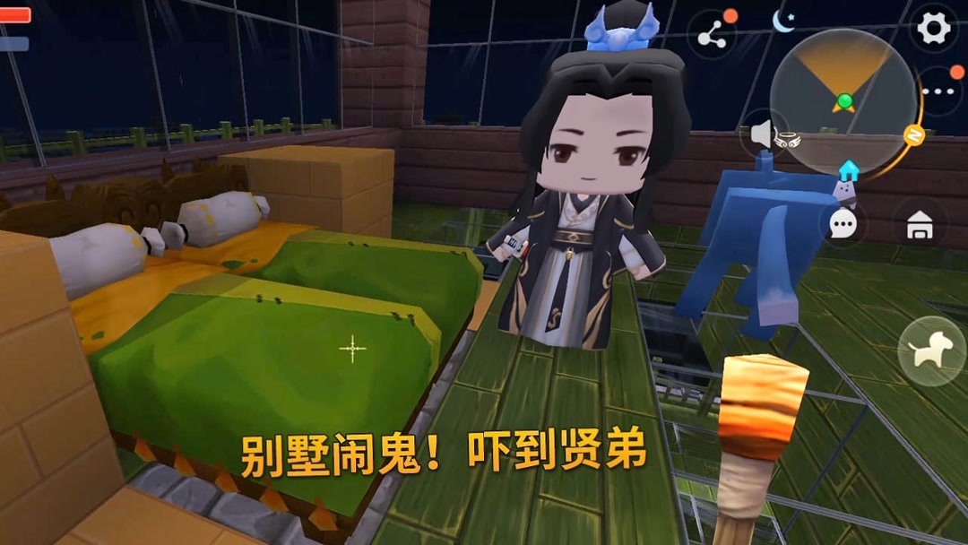 迷你世界极限生存40:贤弟不爷们!让他帮我建牧场,他唠叨半天