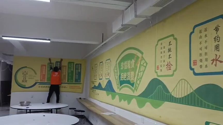 这样的企业文化墙,你们感觉有文化吗?#企业文化墙创意设计
