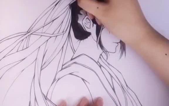 马克笔绘画 魔道祖师魏无羡