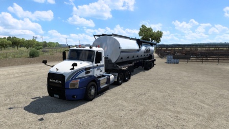 美国卡车模拟驾驶马克卡车拉粮食加州-亚利桑那州