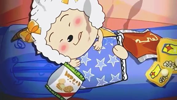 懒羊羊身上太臭被美羊羊嫌弃:不洗澡别进来睡觉了