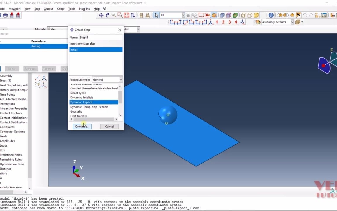 65 - abaqus球板冲击分析3
