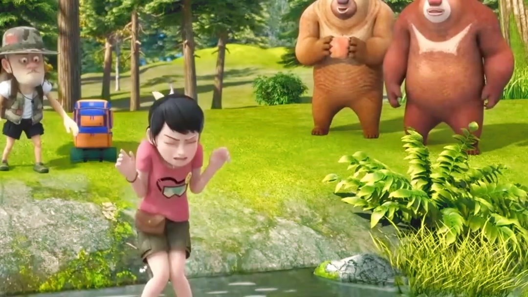 熊出没之探险日记:赵琳好抓狂!熊大熊二和光头强有点不知所措!
