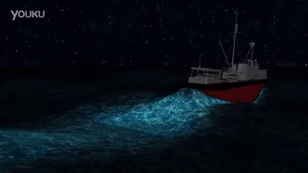 EnSight后处理——夜幕下的船体在海浪中