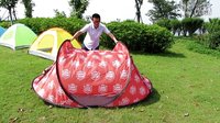 自动弹开帐篷折叠方法 2秒帐篷折叠方法 船型帐篷折叠方法 怎么收拢...