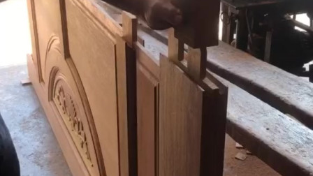原木门 制作组装过程